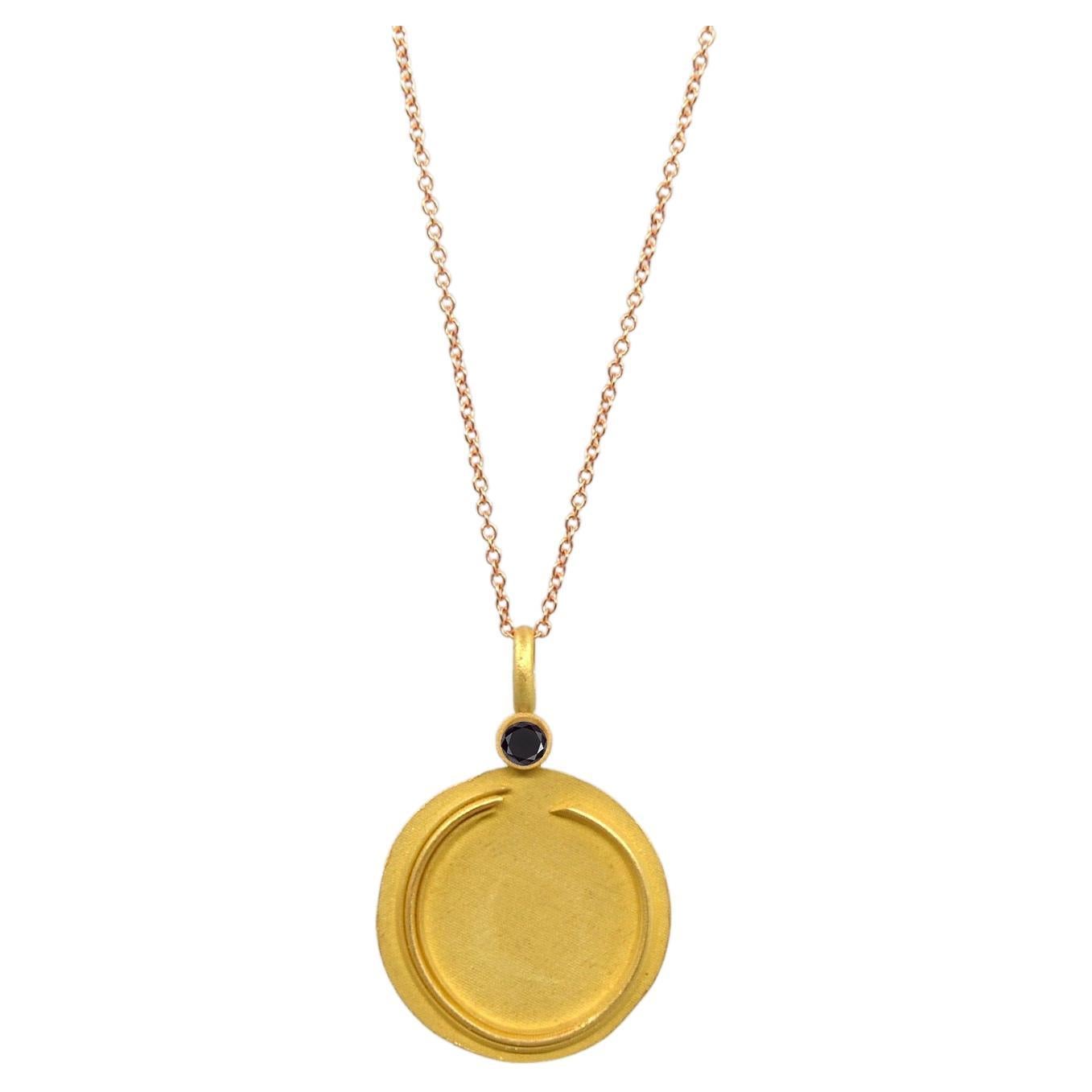'Enigma II' 18K Gold Medallion For Sale at 1stDibs