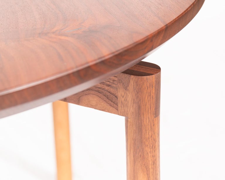 Enso Table, Walnut Dining Table with Knife-Edge and Exposed Joinery For ...