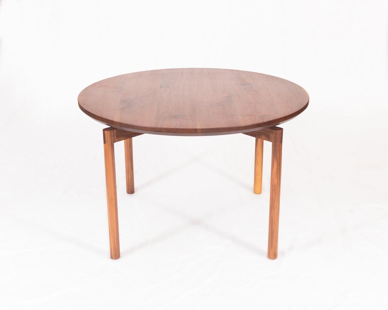 Enso Table, Walnut Dining Table with Knife-Edge and Exposed Joinery For ...