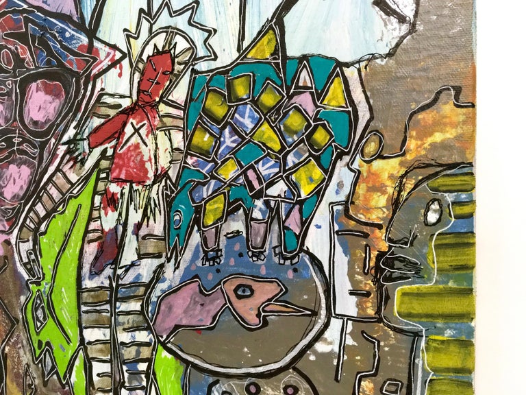 Enzio Wenk - "Una storia" by Enzio Wenk, 2018 - Mixed Media on Canvas ...