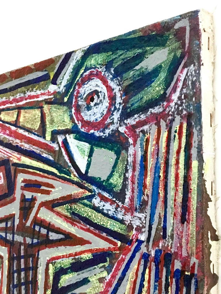 Enzio Wenk - "Amuleti", by Enzio Wenk, 2017 - Oil, Acrylic and Sand on ...