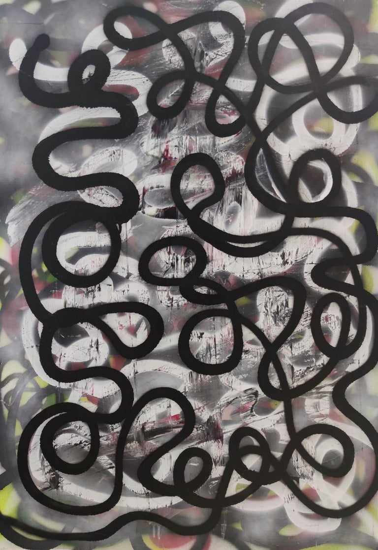 Enzio Wenk - "Street Scribble" by Enzio Wenk, 2022- Acrylic Spray on ...