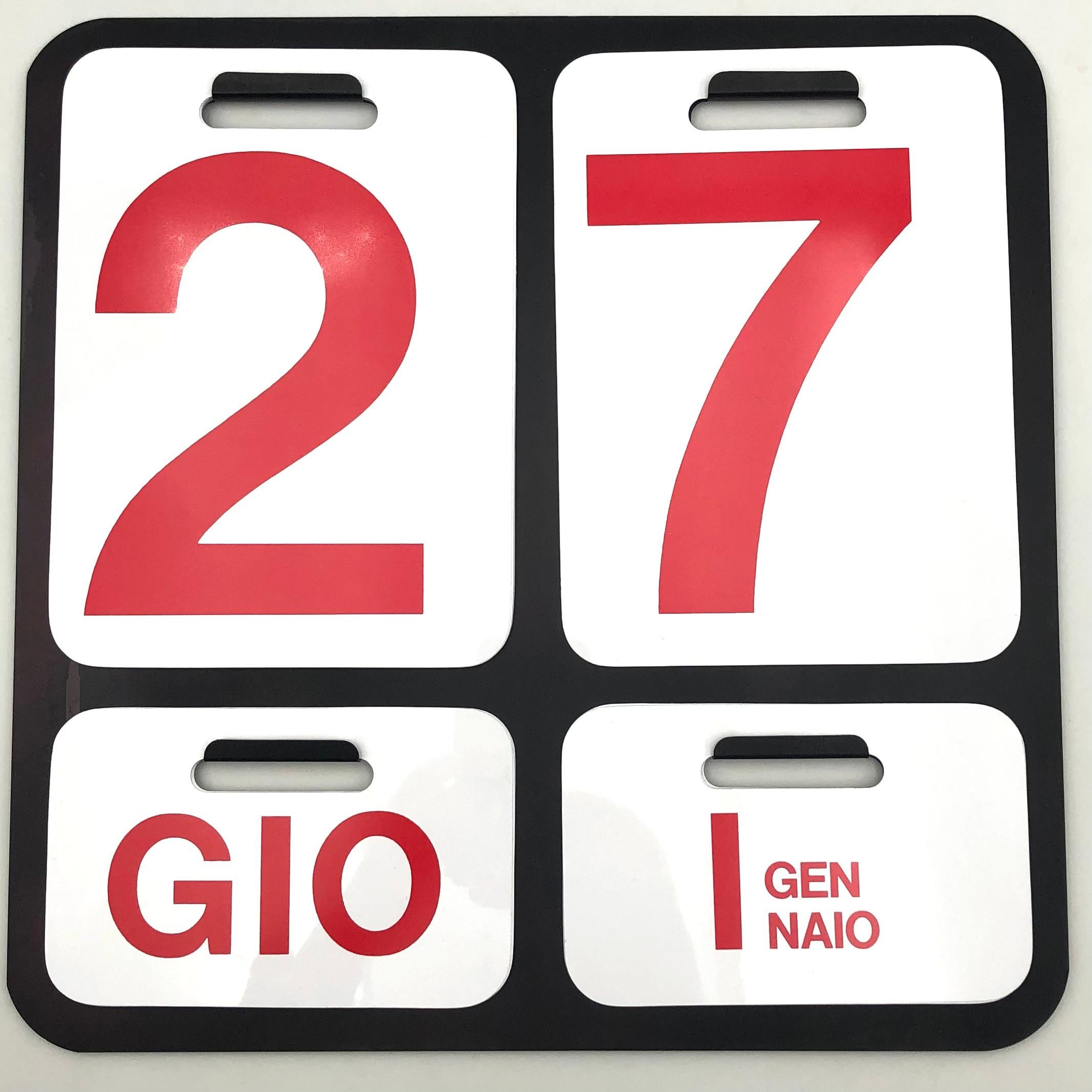Enzo MARI (1932-2020) Calendrier Formosa modèle crée en 1963 For Sale ...