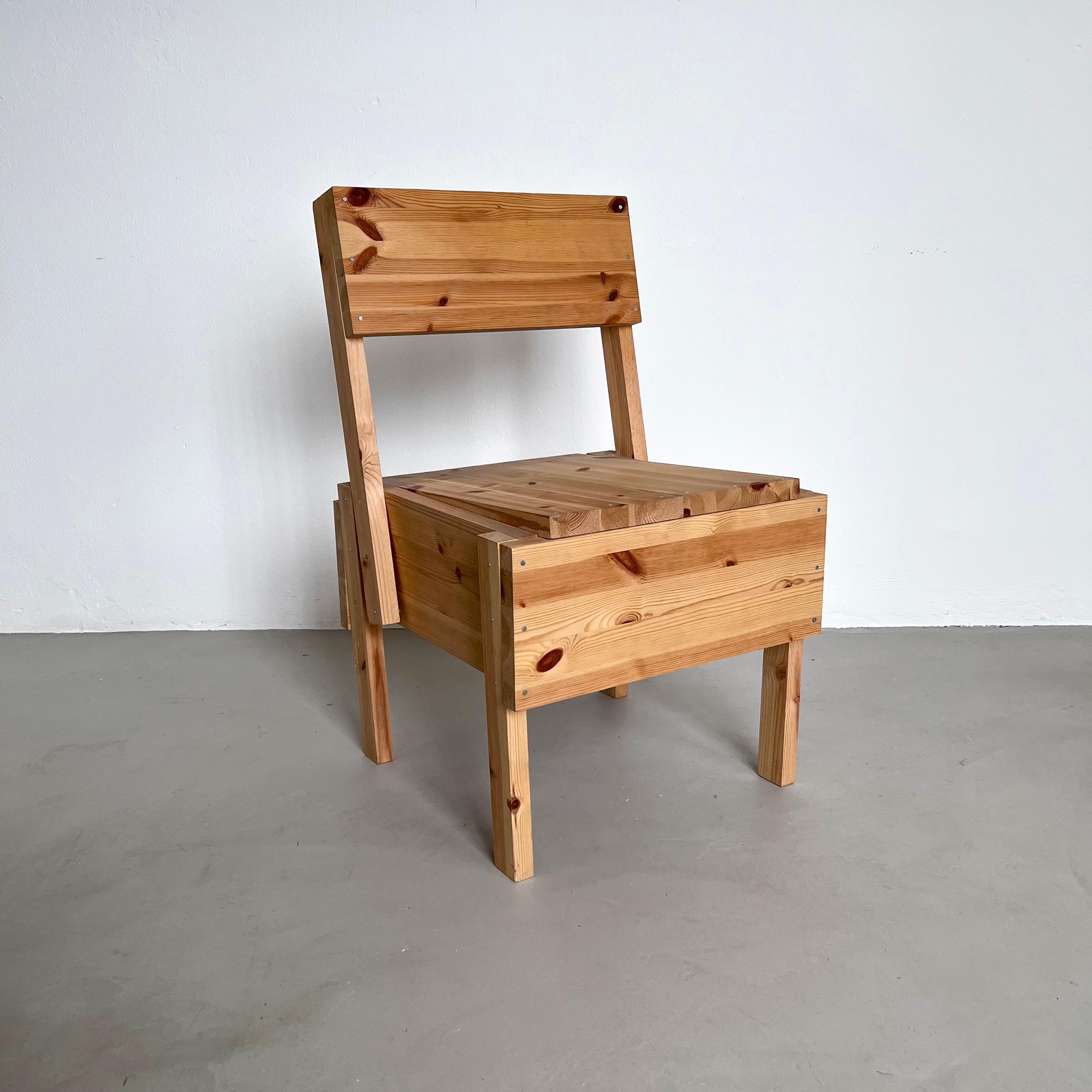 Enzo Mari "Sedia 1" - "Chair 1" for Artek Finland, 2002, Wood, Italian ...
