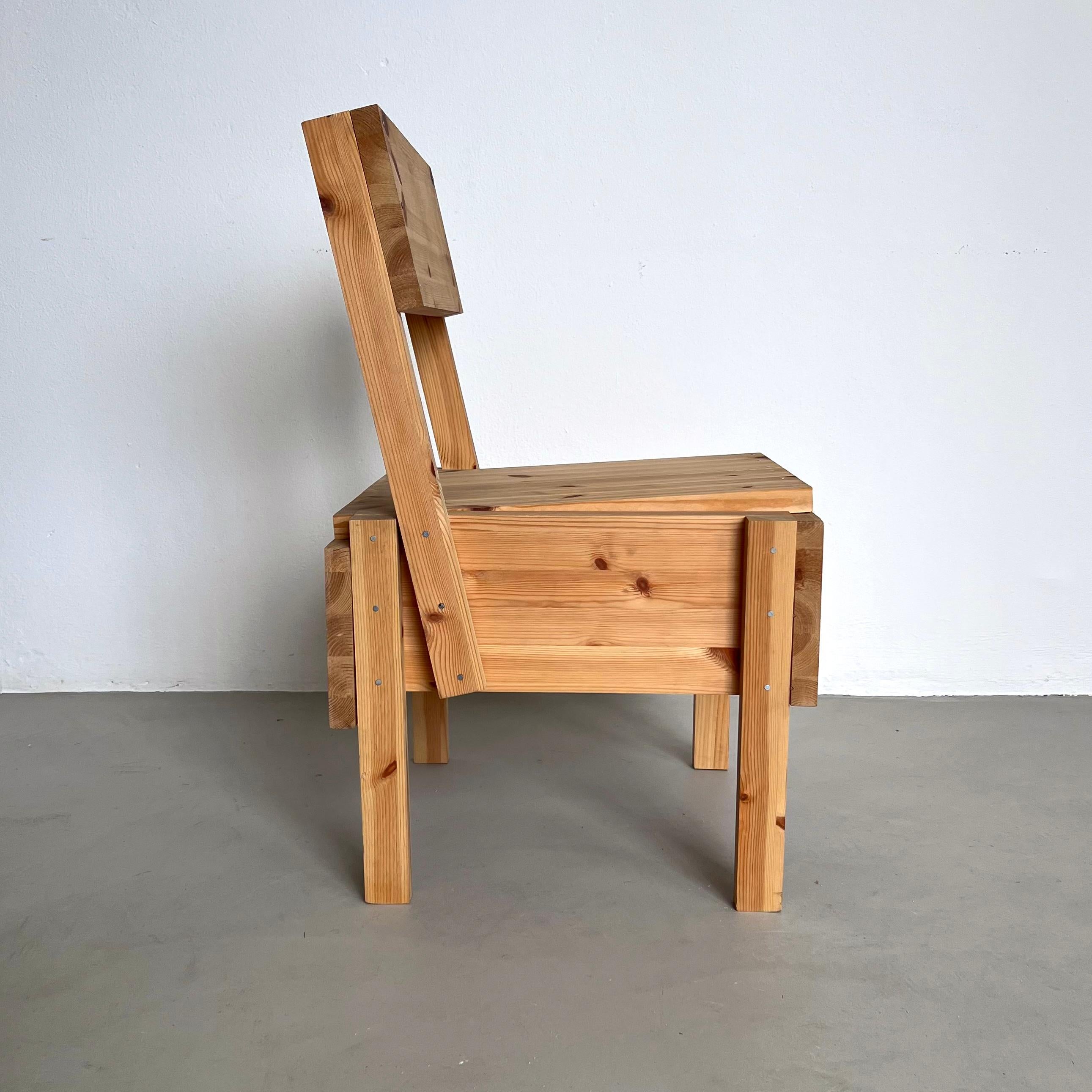 Enzo Mari "Sedia 1" - "Chair 1" for Artek Finland, 2002, Wood, Italian ...