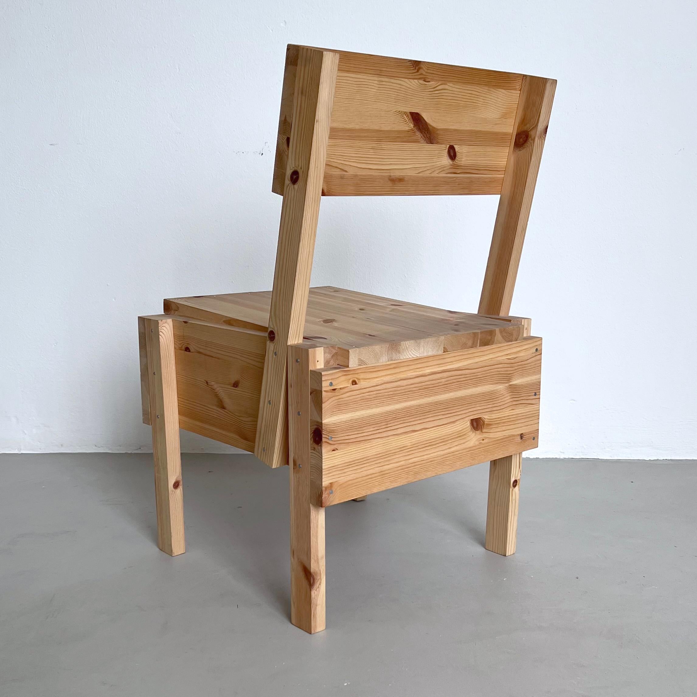 Enzo Mari "Sedia 1" - "Chair 1" for Artek Finland, 2002, Wood, Italian ...