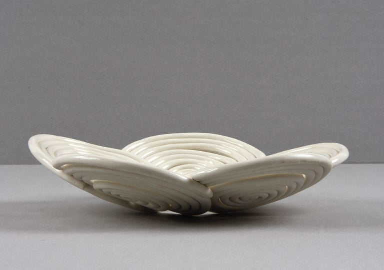 Enzo Mari White Porcelain "Modello C" Italian Centerpiece Danese Milano ...