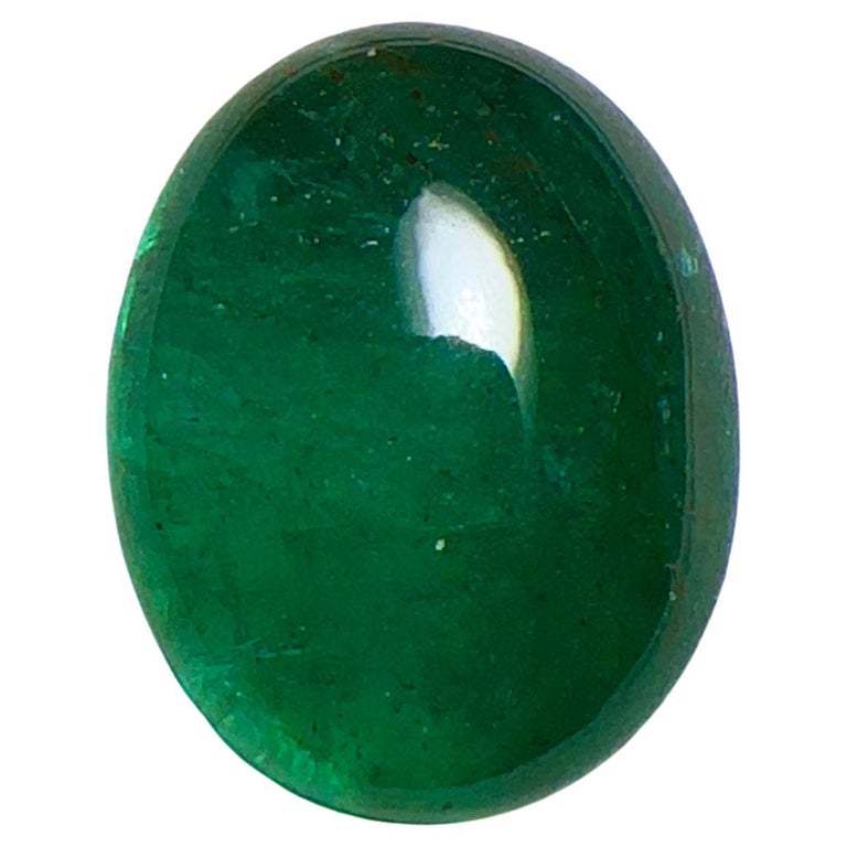 Eostre Vivid Green Emerald Cabochon For Sale at 1stDibs
