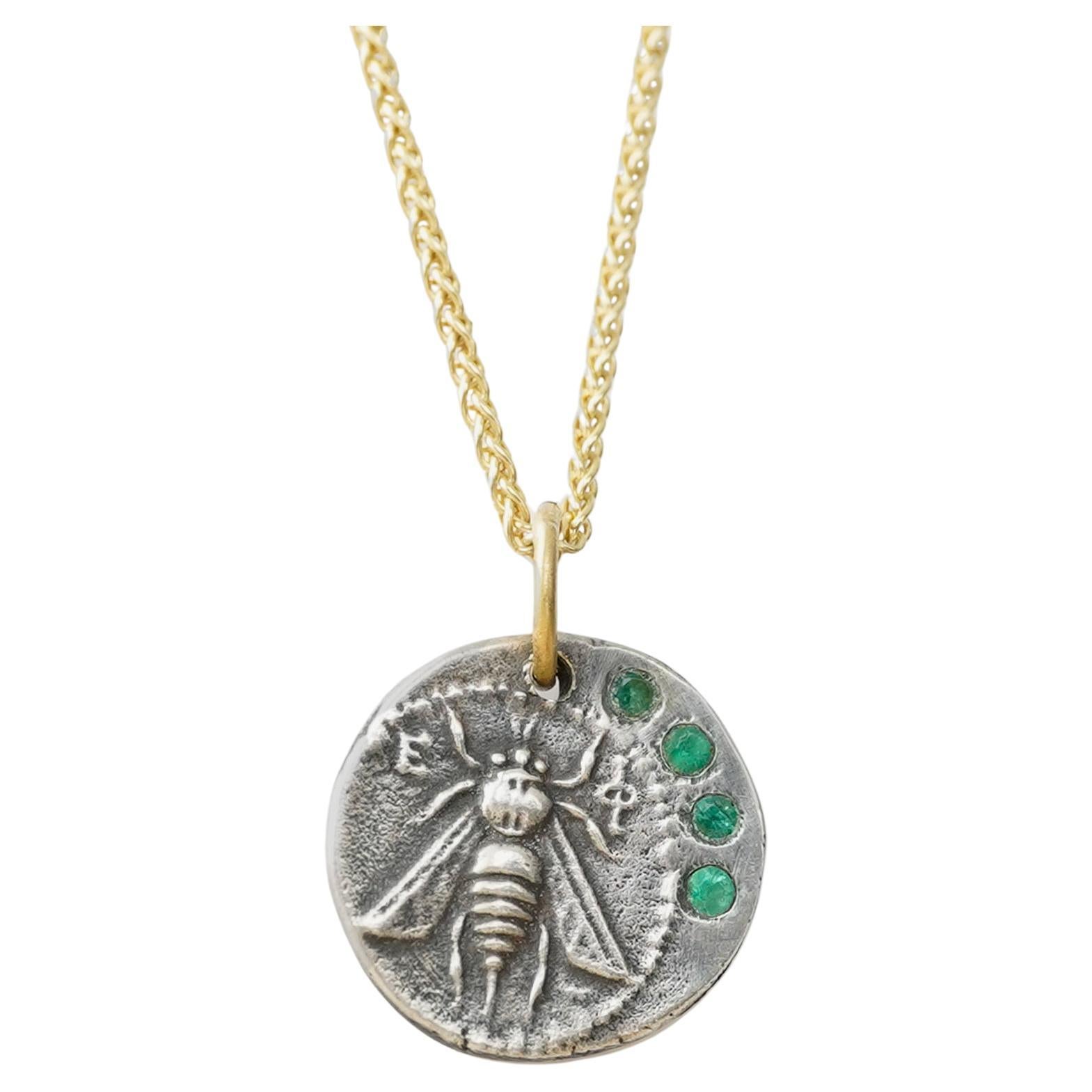 Ephesus, Queen Bee, Tetra Drachm, Ancient Charm Coin (Replica) Pendant ...