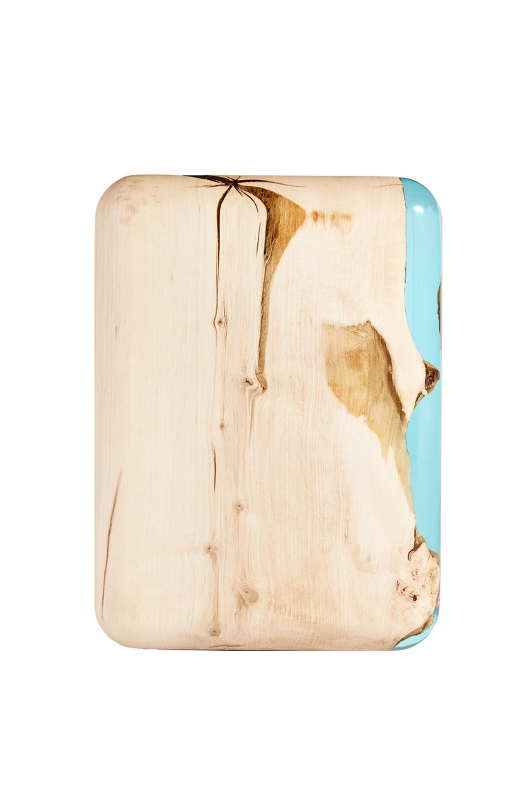 Epoxy Resin Stool, Walnut Stump Stool, Ready to Ship For Sale at ...