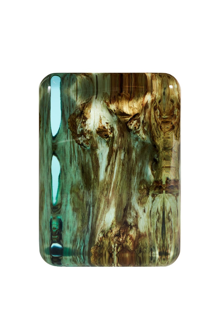 Epoxy Resin Stool, Walnut Stump Stool, Ready to Ship For Sale at ...