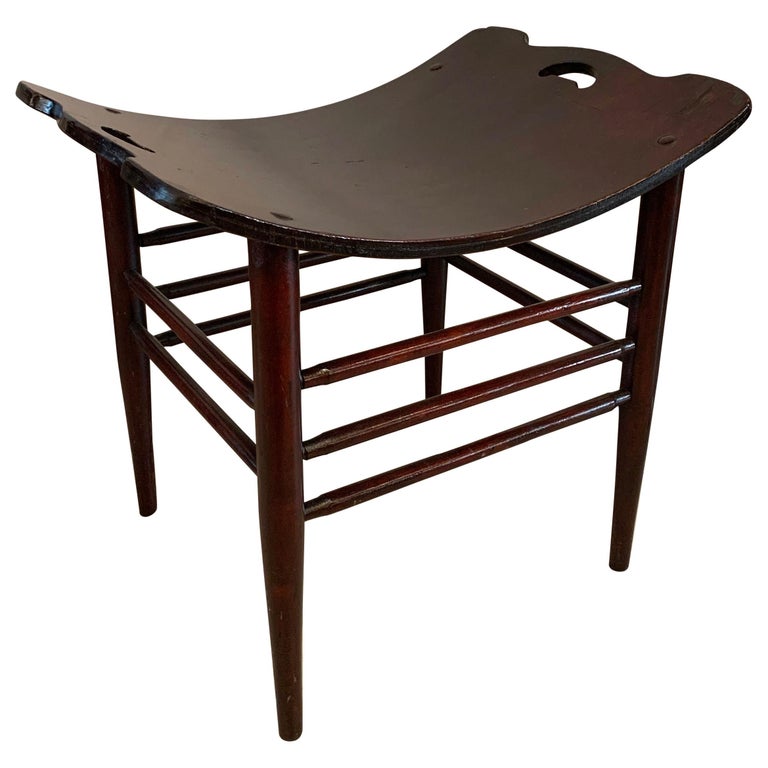 Epyptian Revival Thebes Style Stool at 1stDibs