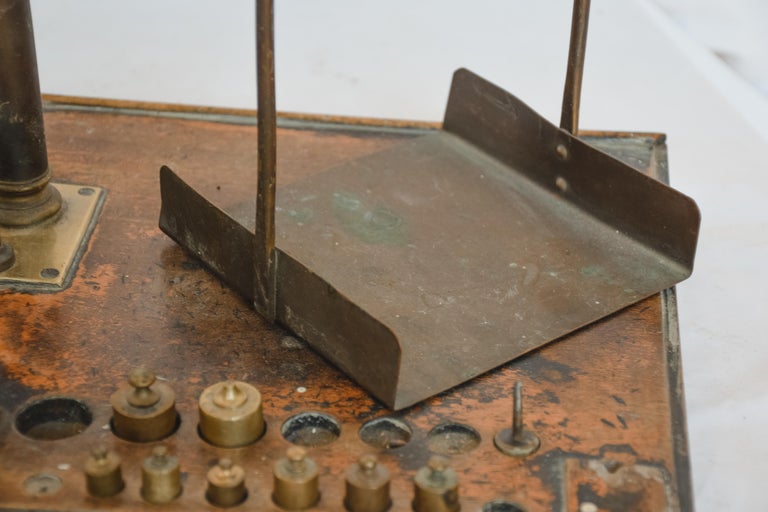 Equal Arm Brass Scale with Weights For Sale at 1stDibs | equal scale