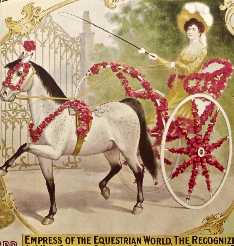 Equestrian Circus Poster by Ringling Bros Ca. 1971 Featuring "Miss ...