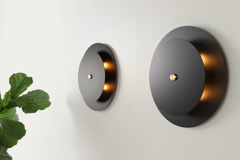 Equinox Circular Wall Sconce, Custom Made by Studio Dunn For Sale at ...