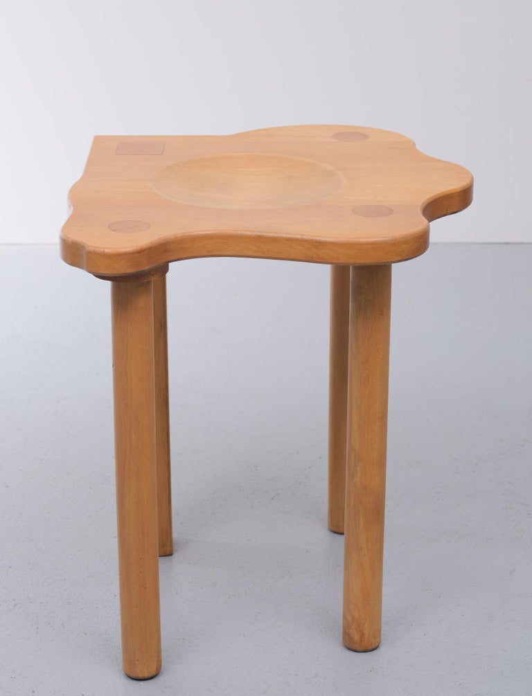 Era Herbstb Solid Pine Wood Stool For Sale at 1stDibs | era stool