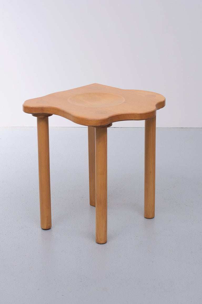Era Herbstb Solid Pine Wood Stool For Sale at 1stDibs | era stool