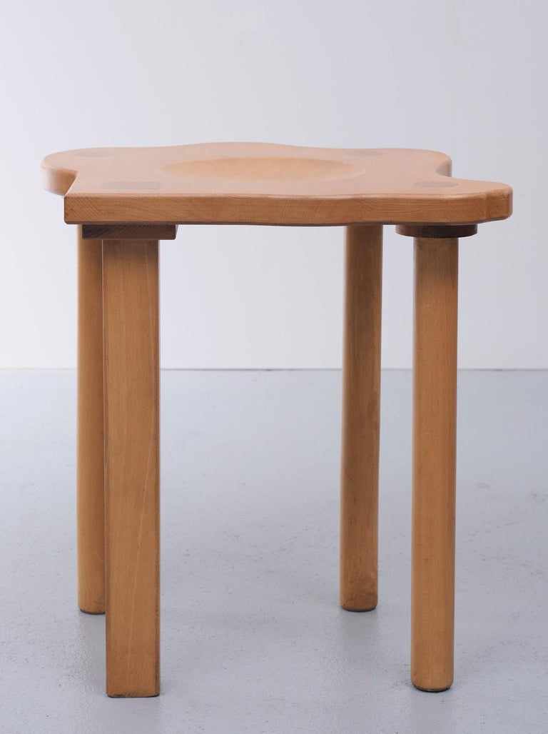 Era Herbstb Solid Pine Wood Stool For Sale at 1stDibs | era stool