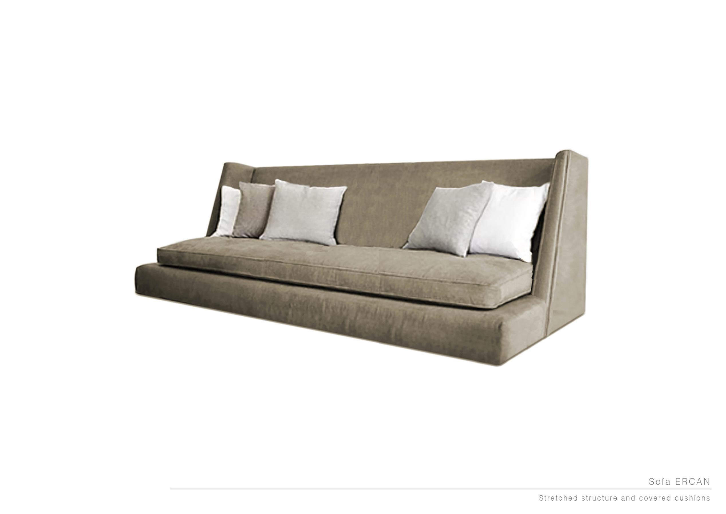 Ercan Sofa with Cushions by LK Edition For Sale at 1stDibs