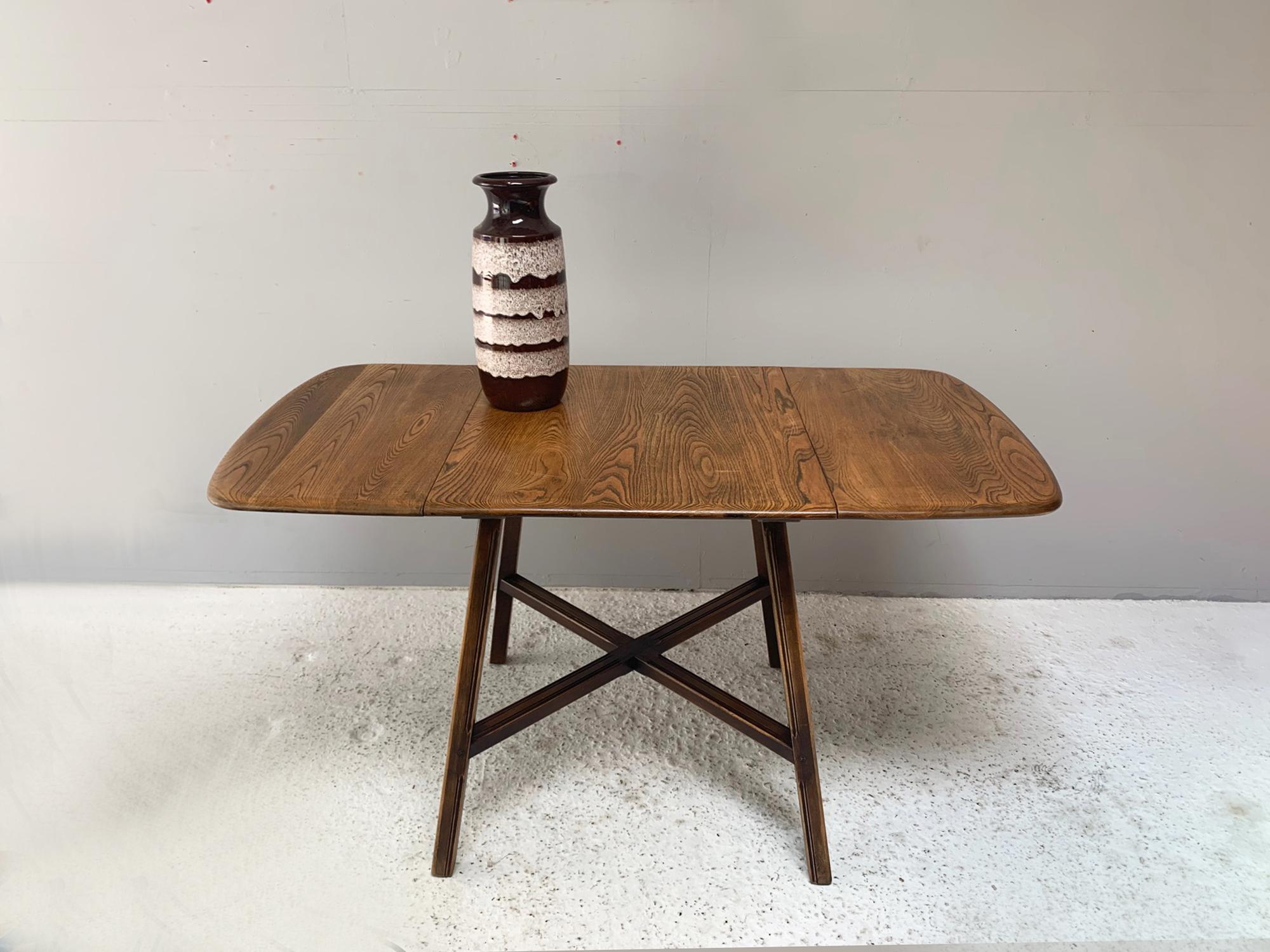 Ercol 1950s "Old Colonial 377" Blue Label Drop Leaf Table For Sale at ...