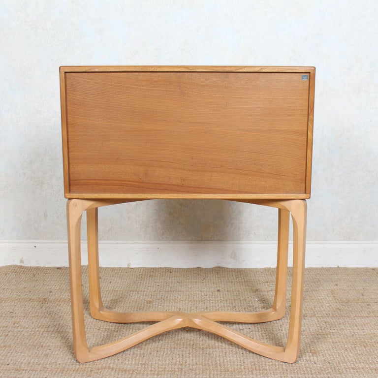 Ercol Bureau Writing Desk Model 518 Elm Beech Vintage Mcm For Sale at ...