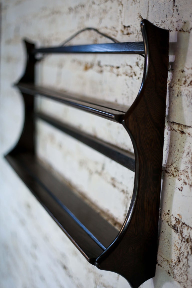 Ercol Dark Elm Plate Rack, 1950s, UK For Sale at 1stDibs
