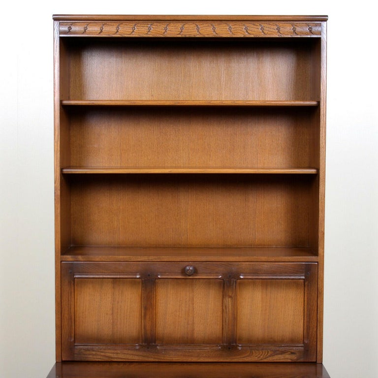 Ercol Golden Dawn Dresser Cocktail Display Drinks Cabinet Elm Mural For ...