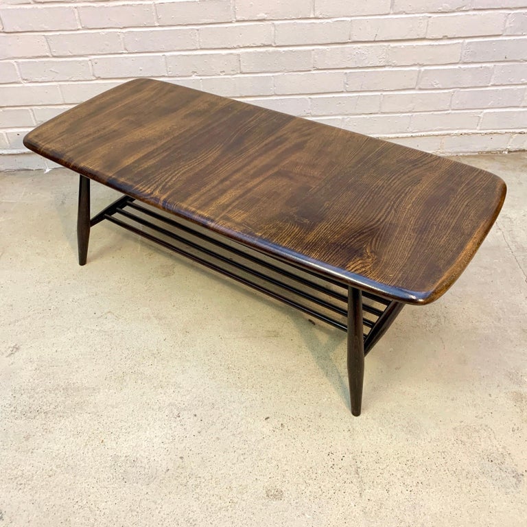 Ercol Model 459, Mid Century Coffee Table with Magazine Rack For Sale ...