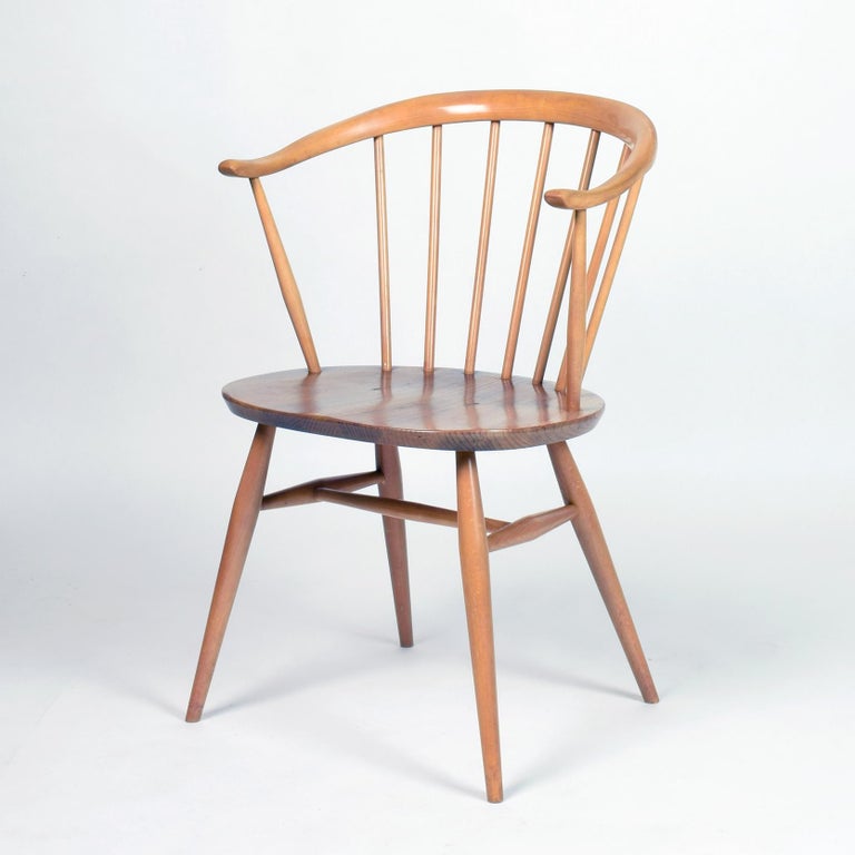 Ercol 'Windsor' Dining Chair set of six, Model 449 and 449A 'Cowhorn ...