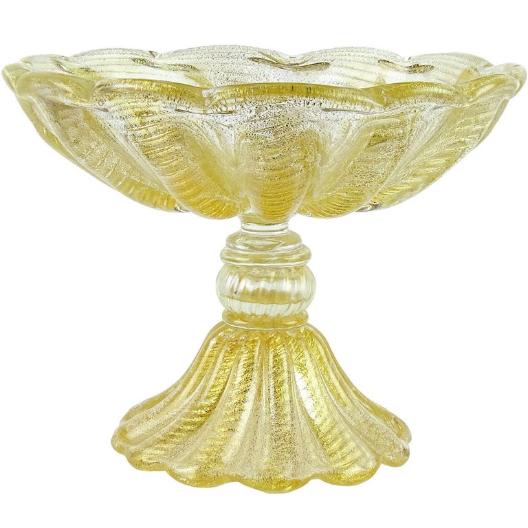 Gold Murano Glass Bowl