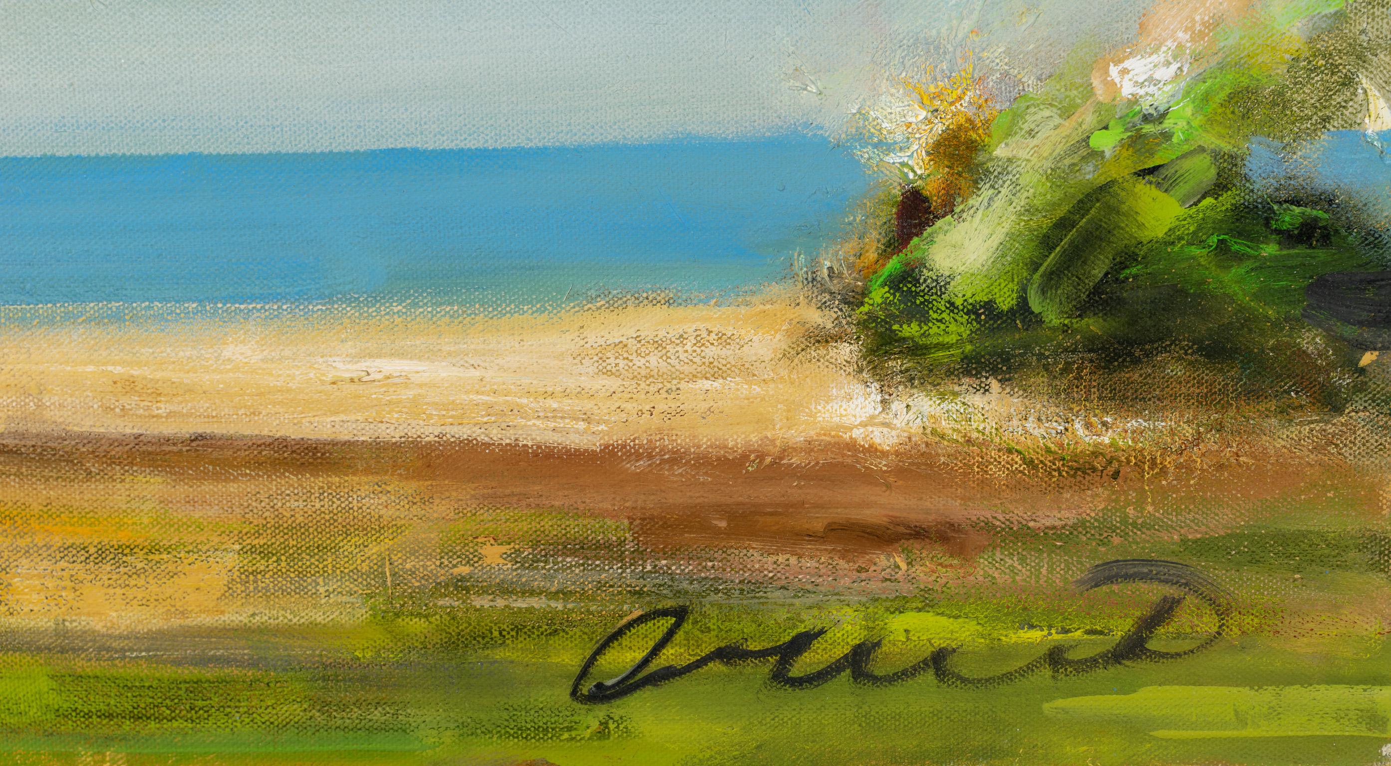 Eric Abrecht - "Morning Trace" Impressionist Style Landscape with ...