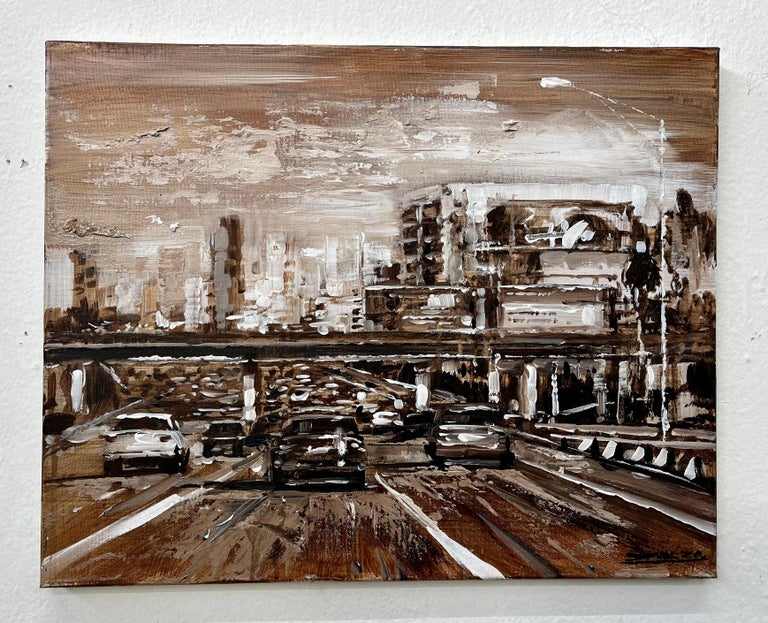 Eric Alfaro - The City, Original Painting For Sale at 1stDibs
