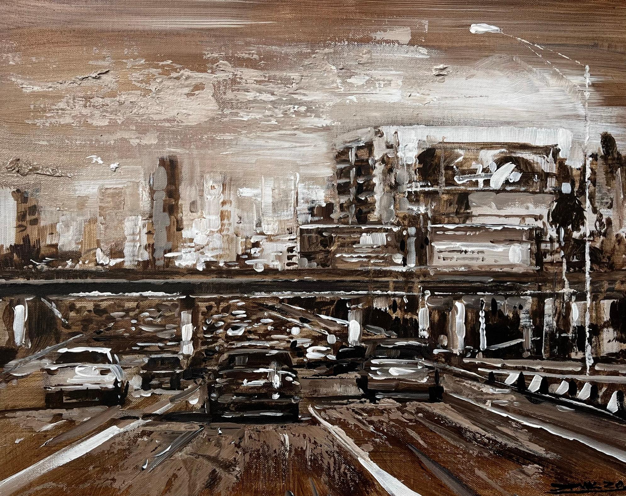 Elliot Coatney - Flags at Rockefeller, Original Painting For Sale at ...