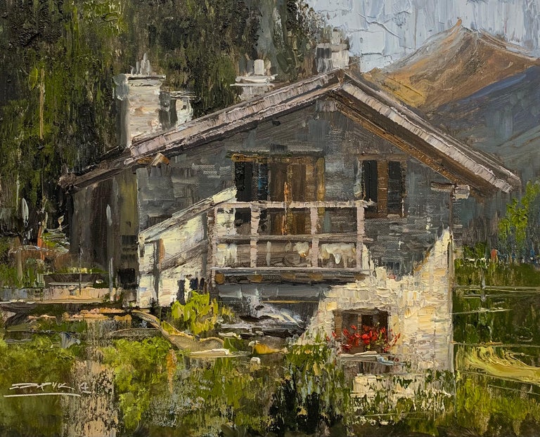 Eric Alfaro - Life at the Country, Oil Painting For Sale at 1stDibs
