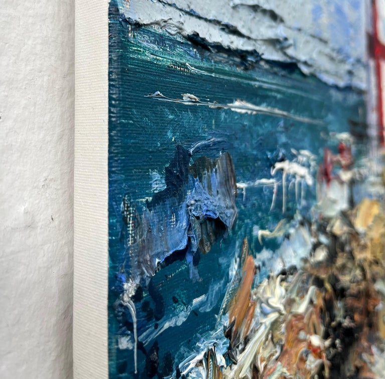 Eric Alfaro - Lighthouse View, Oil Painting For Sale at 1stDibs