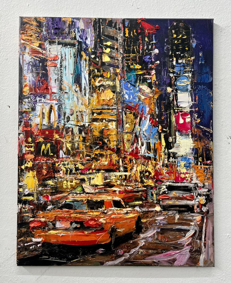 Eric Alfaro - Multicolor Lights 02, Oil Painting For Sale at 1stDibs