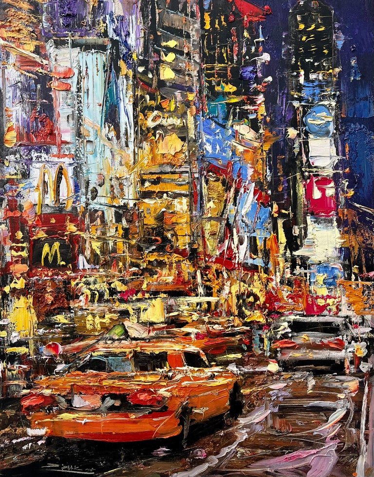 Eric Alfaro - Multicolor Lights 02, Oil Painting For Sale at 1stDibs