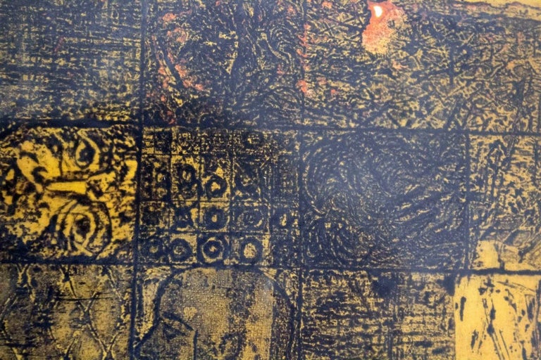 Eric Bellmann Biomorphic 1973 Signed Intaglio Etching For Sale at 1stDibs