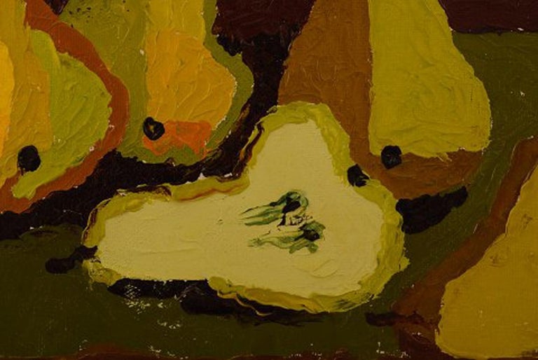 Eric Cederberg, Listed Swedish Artist, Still Life with Pears, Oil on ...