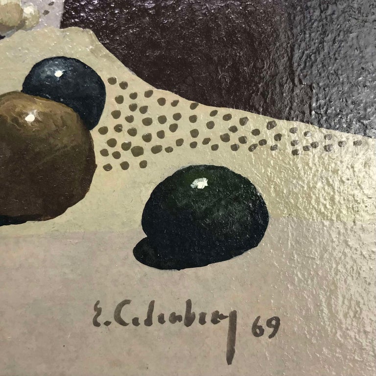 Eric Cederberg Surrealist Beach Scene with Shell Tempera on Board ...