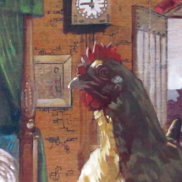 Eric Erekson - Buffs Debut 2, Mixed Media on Wood Panel For Sale at 1stDibs