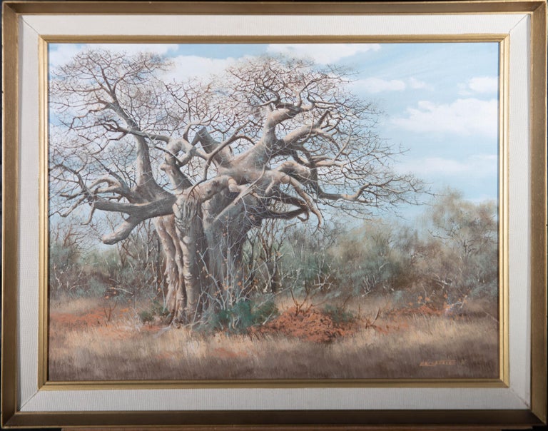 Eric Forlee - Eric Forlee (b.1949) - 1985 Oil, Baobab Tree, Africa at ...