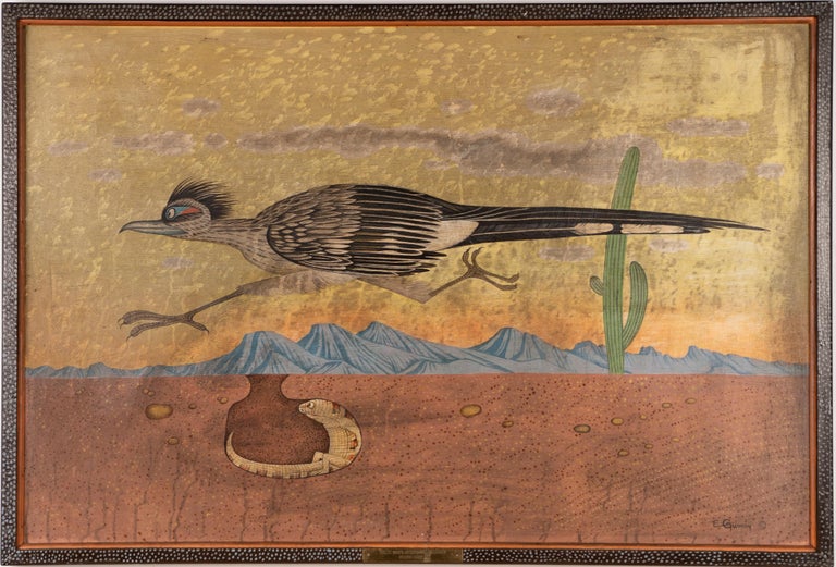 Eric Gurney - Antique American Modern Southwest Surreal Animal Cartoon ...