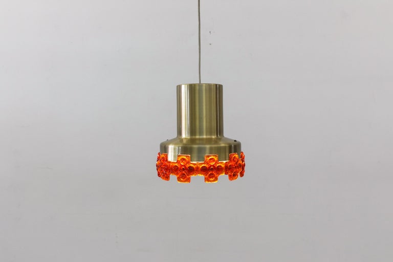 Eric Hoglund Inspired MOD Pendant with Orange Glass Detailing For Sale ...
