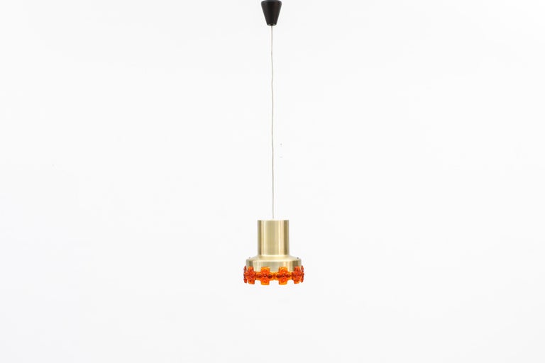 Eric Hoglund Inspired MOD Pendant with Orange Glass Detailing For Sale ...