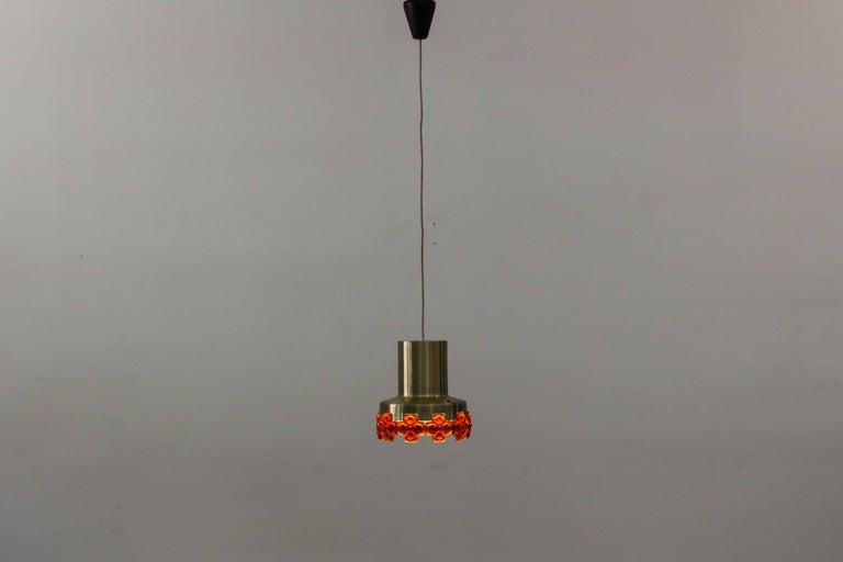 Eric Hoglund Inspired MOD Pendant with Orange Glass Detailing For Sale ...
