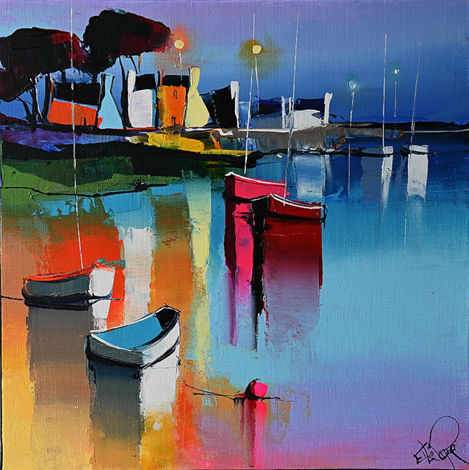 Eric Le Pape - A La Lumière Du Quai - Ships In The Ocean - Landscape ...