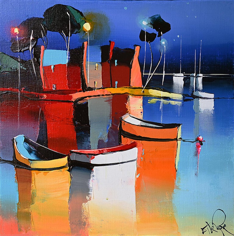 Eric Le Pape - La barque jaune - Ships In The Ocean - Landscape ...