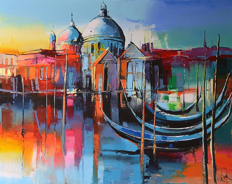 Eric Le Pape - La Basilique Santa Maria- Ships In The Ocean -Landscape ...