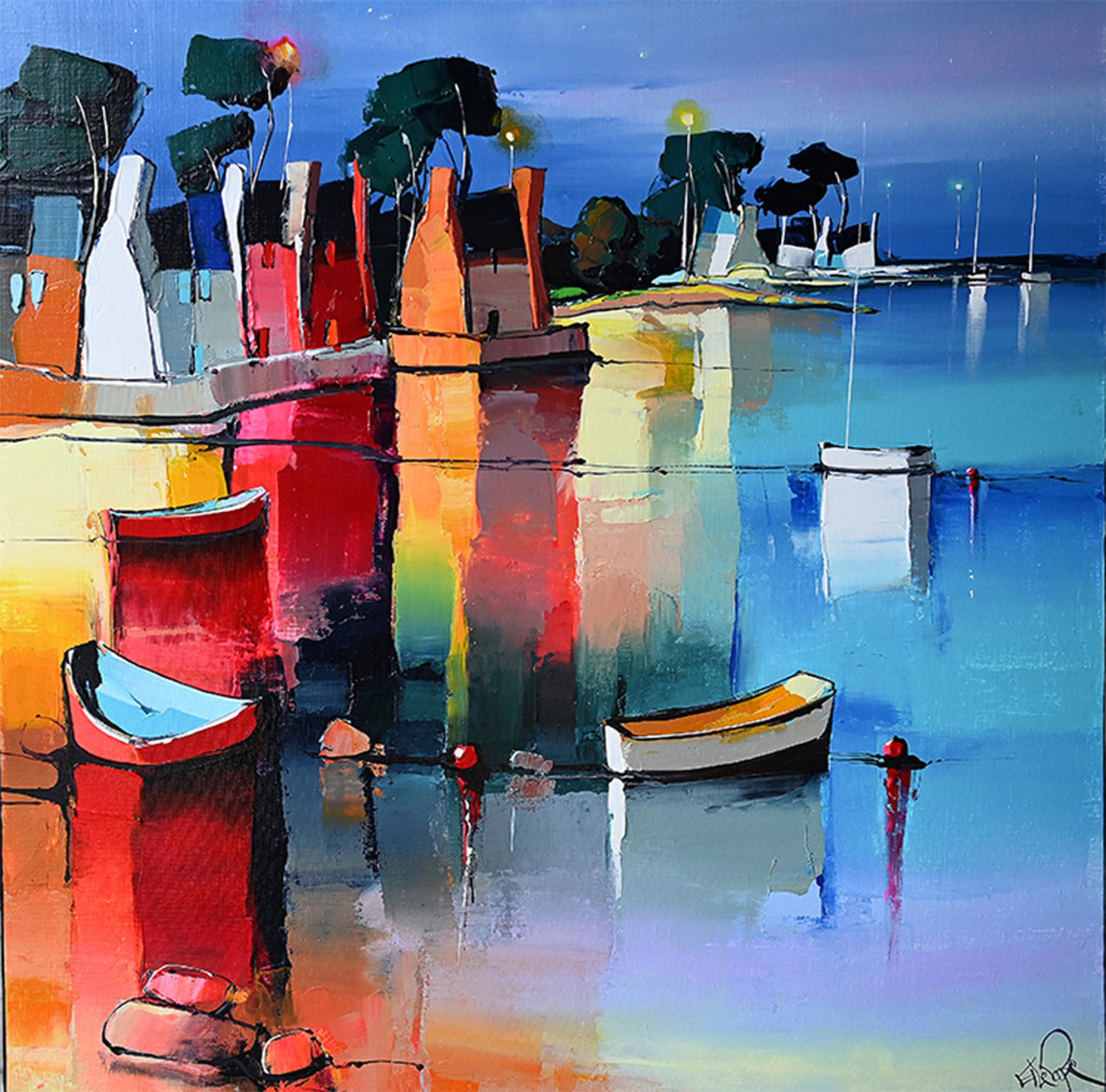 Eric Le Pape - A La Lumière Du Quai - Ships In The Ocean - Landscape ...